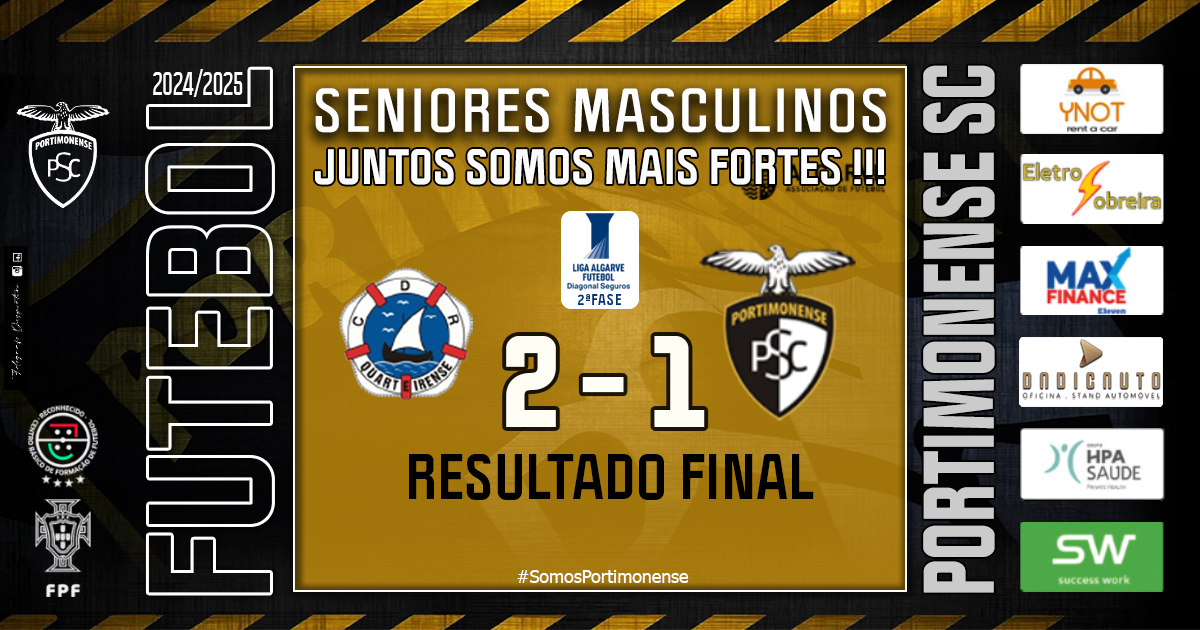 SENIORES: Quarteirense 2-1 Portimonense